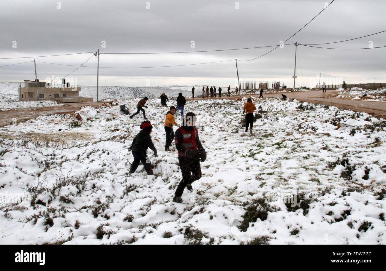 Nablus, West Bank, Palestinian Territory. 10th Jan, 2015. Palestinian ...