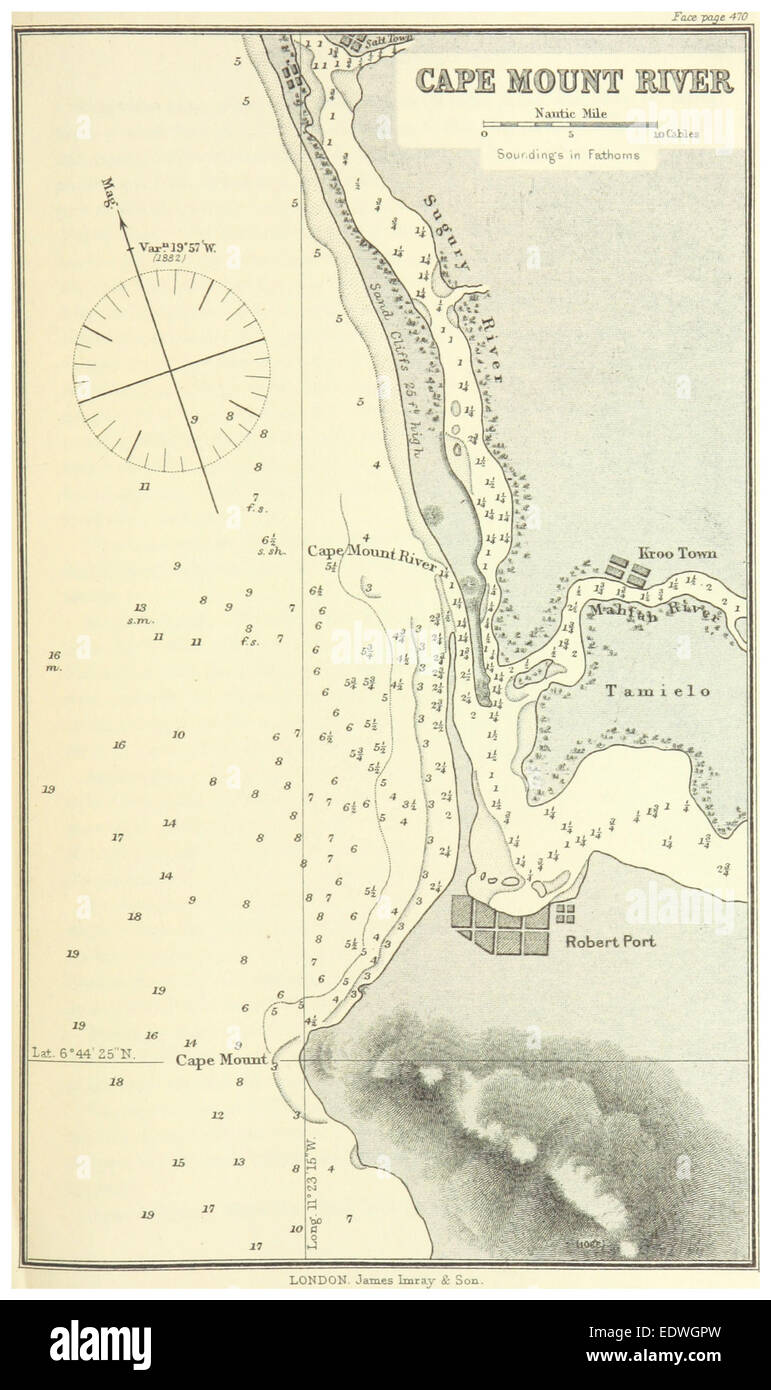 Map of africa 1884 hi-res stock photography and images - Alamy