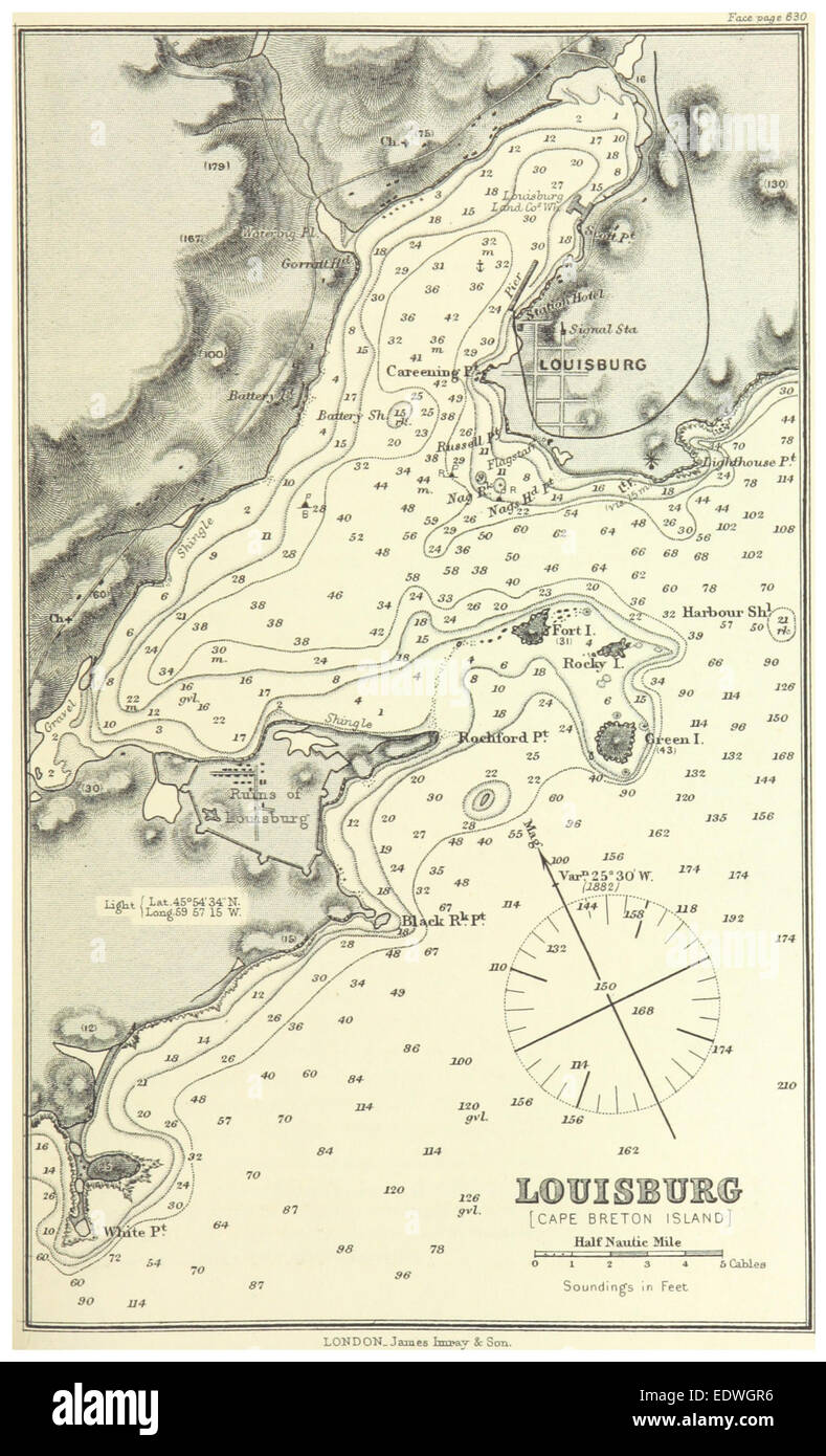 Cape breton map hi-res stock photography and images - Alamy