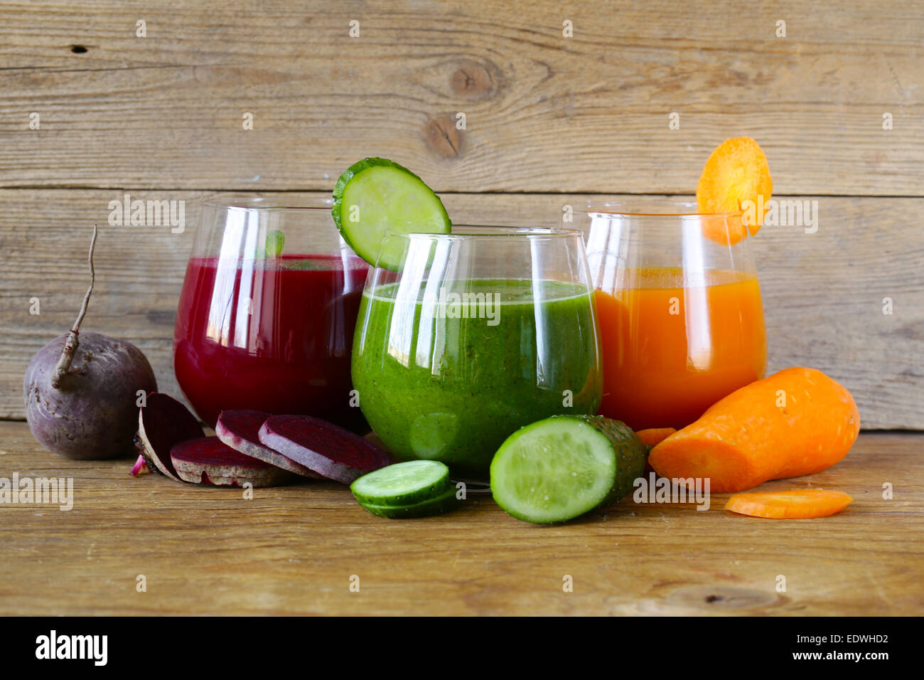 assorted fresh juices from fruits and vegetables Stock Photo - Alamy