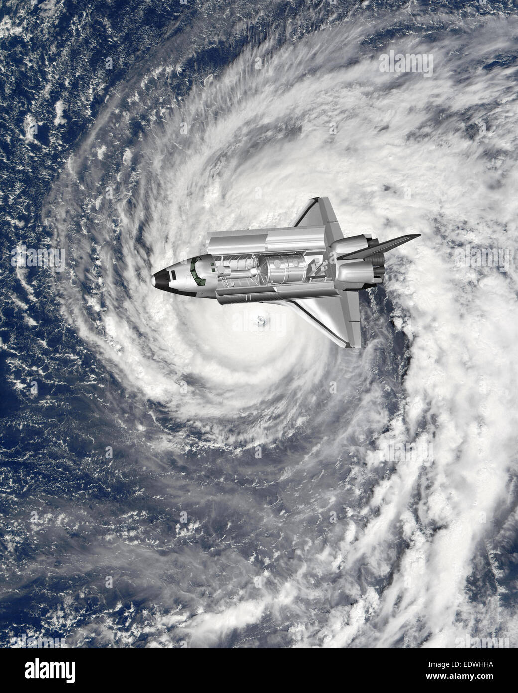 Space Shuttle in orbit Stock Photo - Alamy