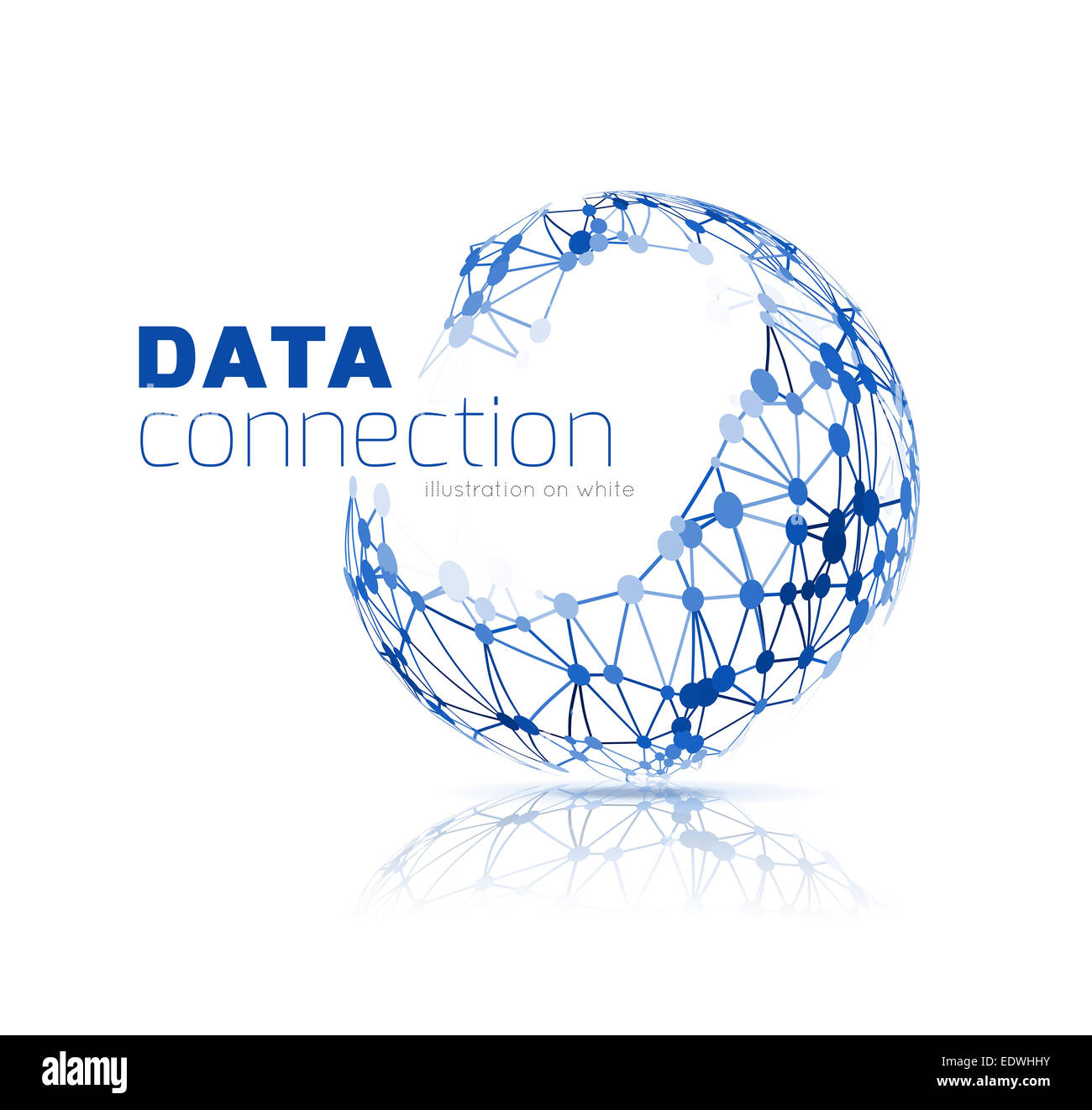 Abstract network connection background Stock Photo - Alamy