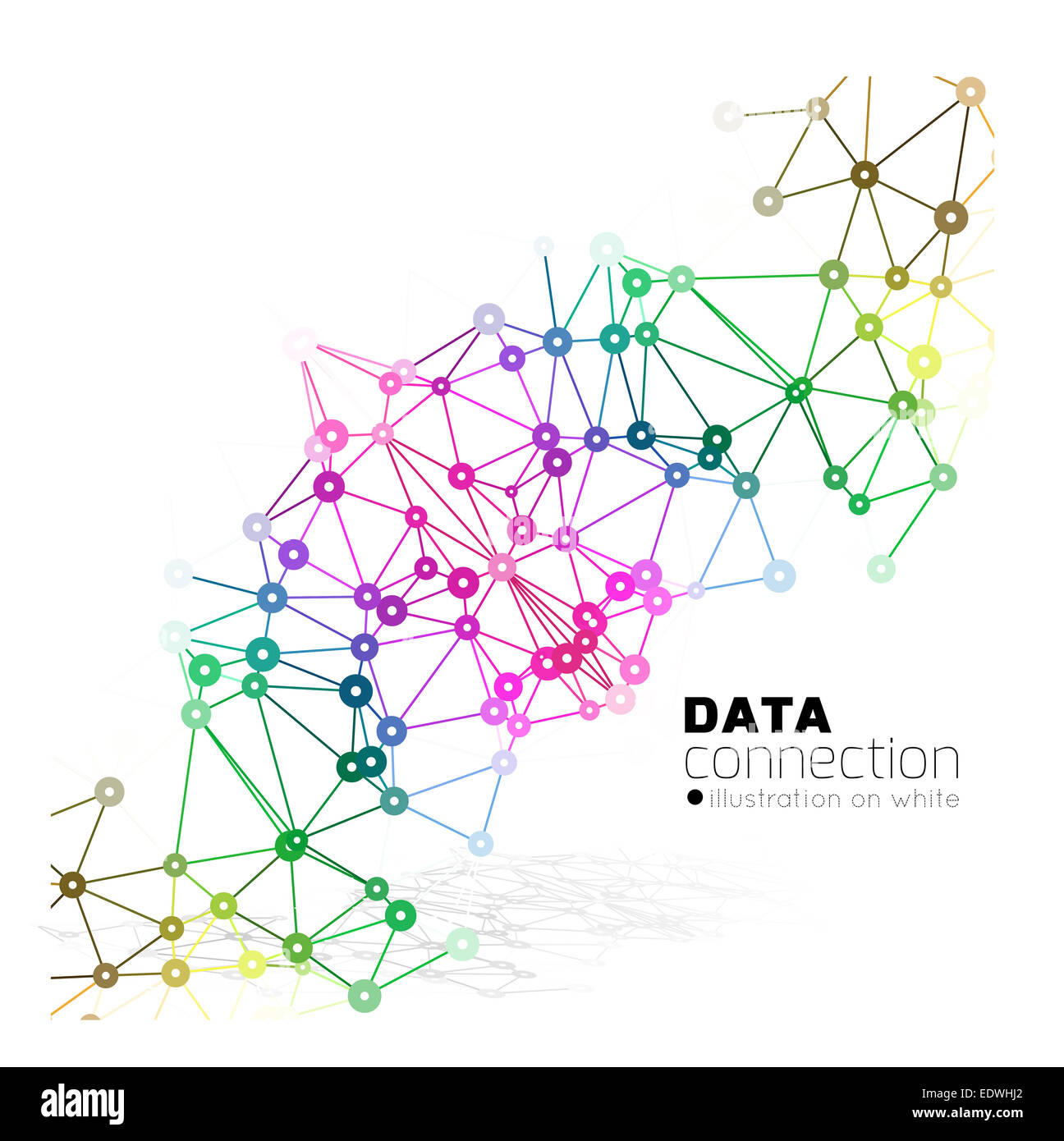 Abstract network connection background Stock Photo - Alamy