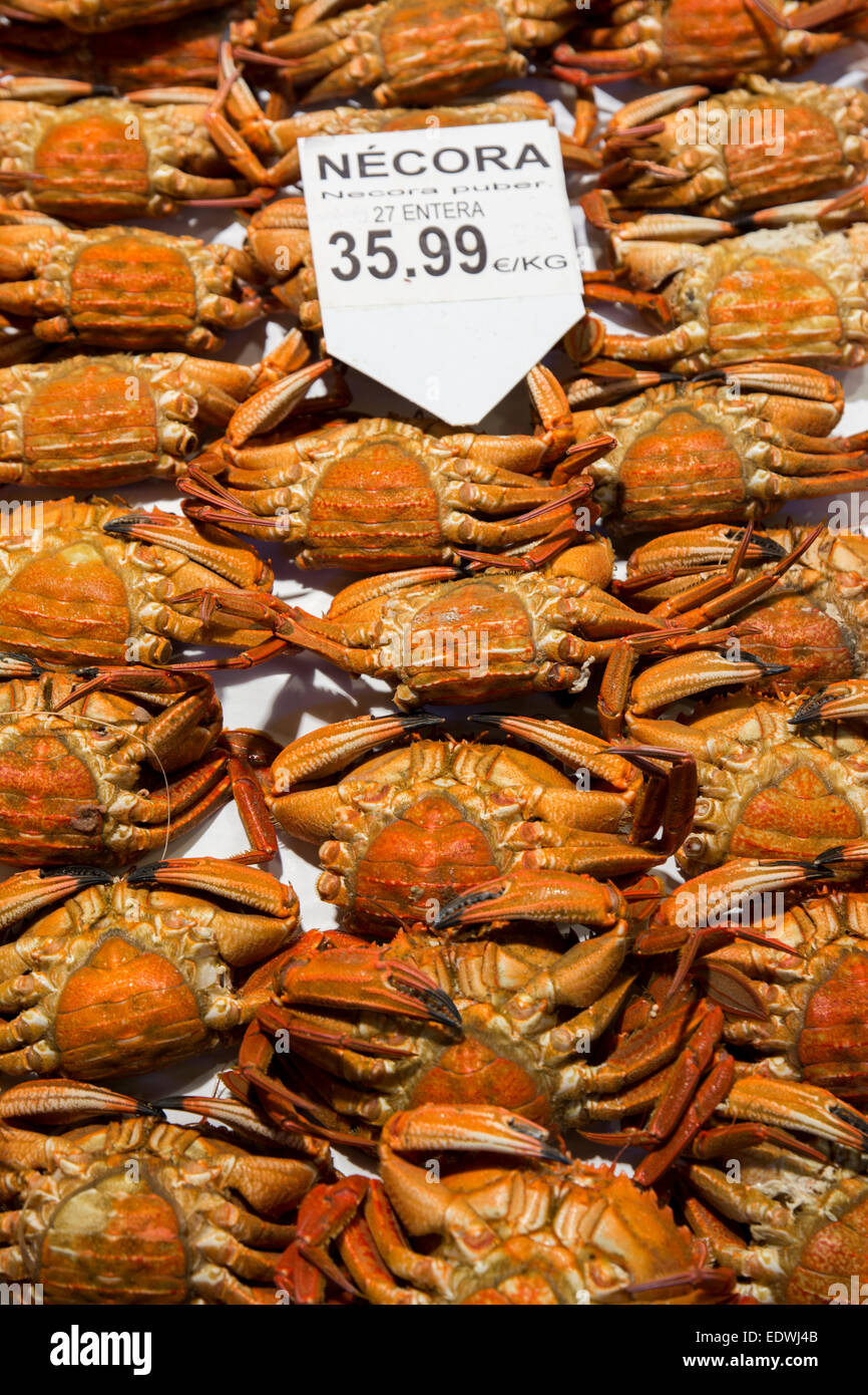 Fresh crabs in fish market Stock Photo - Alamy