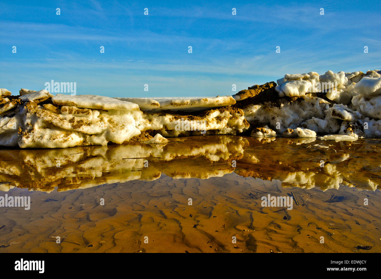The hummocks thawing Stock Photo - Alamy