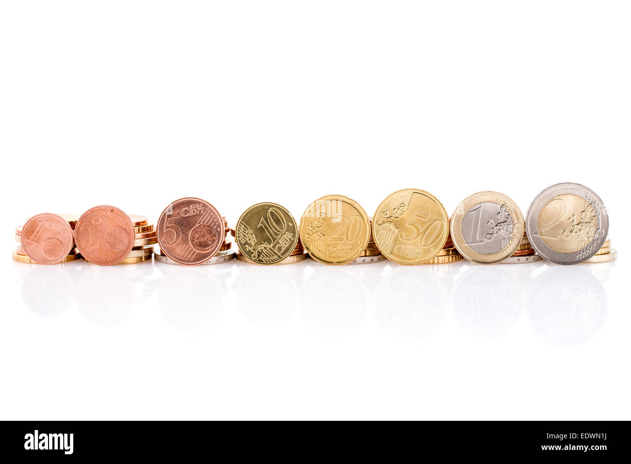 Euro coin set hi-res stock photography and images - Alamy