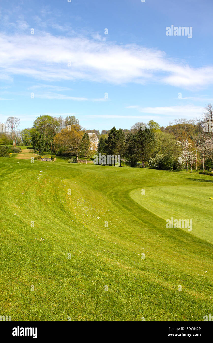 Beautiful landscape of golf course in Saint Saens, France Stock Photo ...