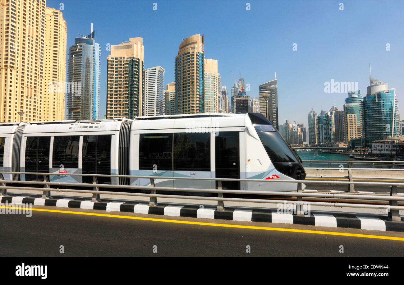 Tram station in dubai marina hi-res stock photography and images - Alamy