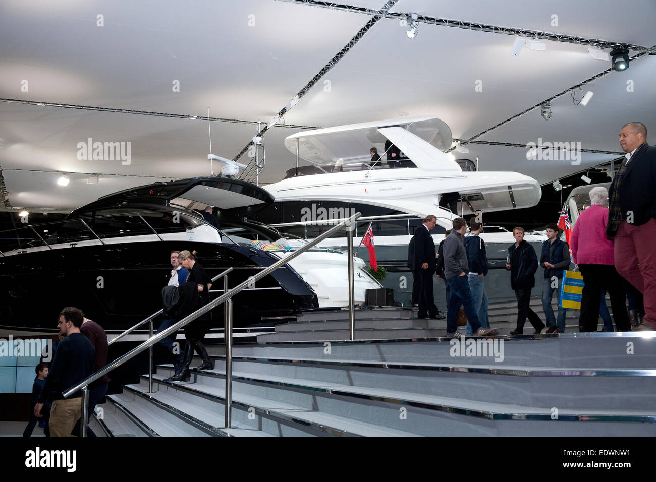 Princess stand at the London Boat Show Excel Stock Photo - Alamy