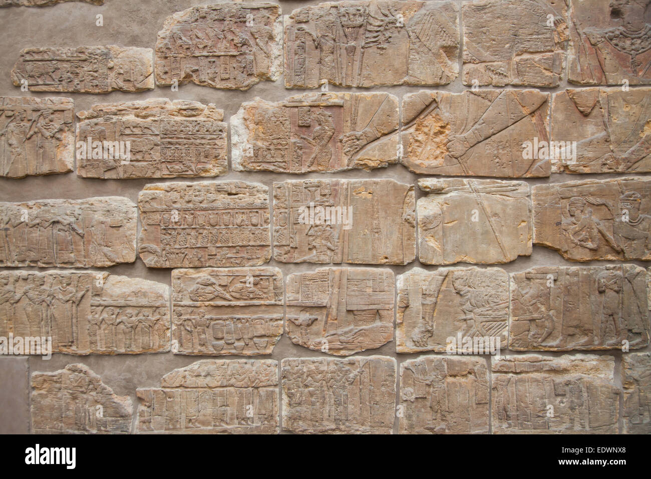 Vintage Egyptian Style Traditional Stone Brick Wall Stock Photo - Alamy