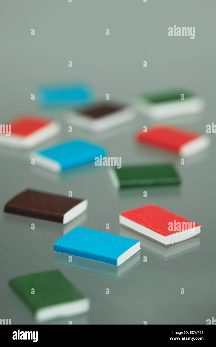 back to school concept with miniature school books Stock Photo - Alamy