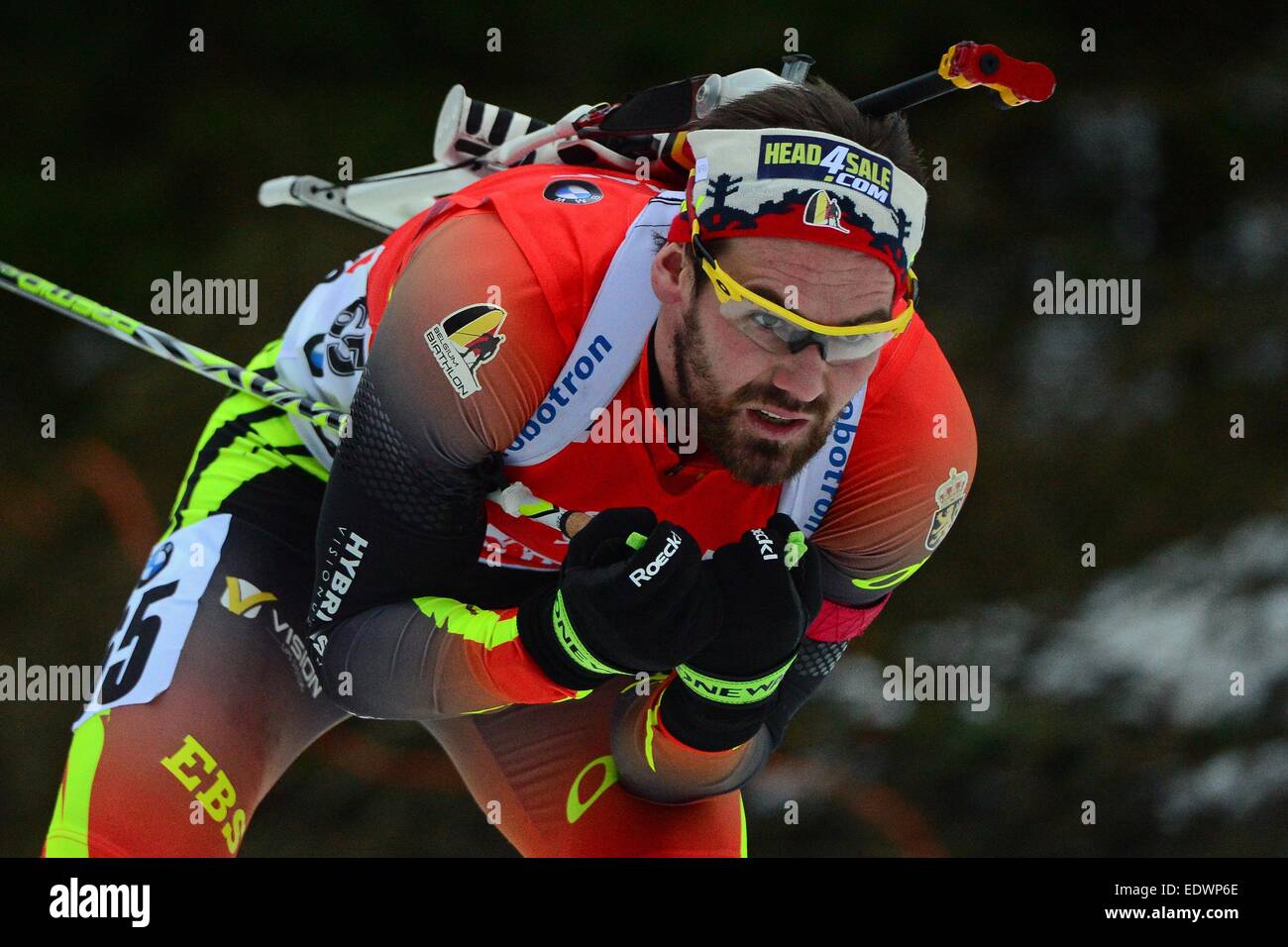 Oberhof, Germany. 10th Jan, 2014. Michael Roesch of Belgium in action ...