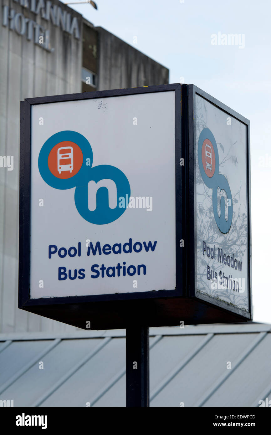 Bus Station Sign High Resolution Stock Photography and Images - Alamy