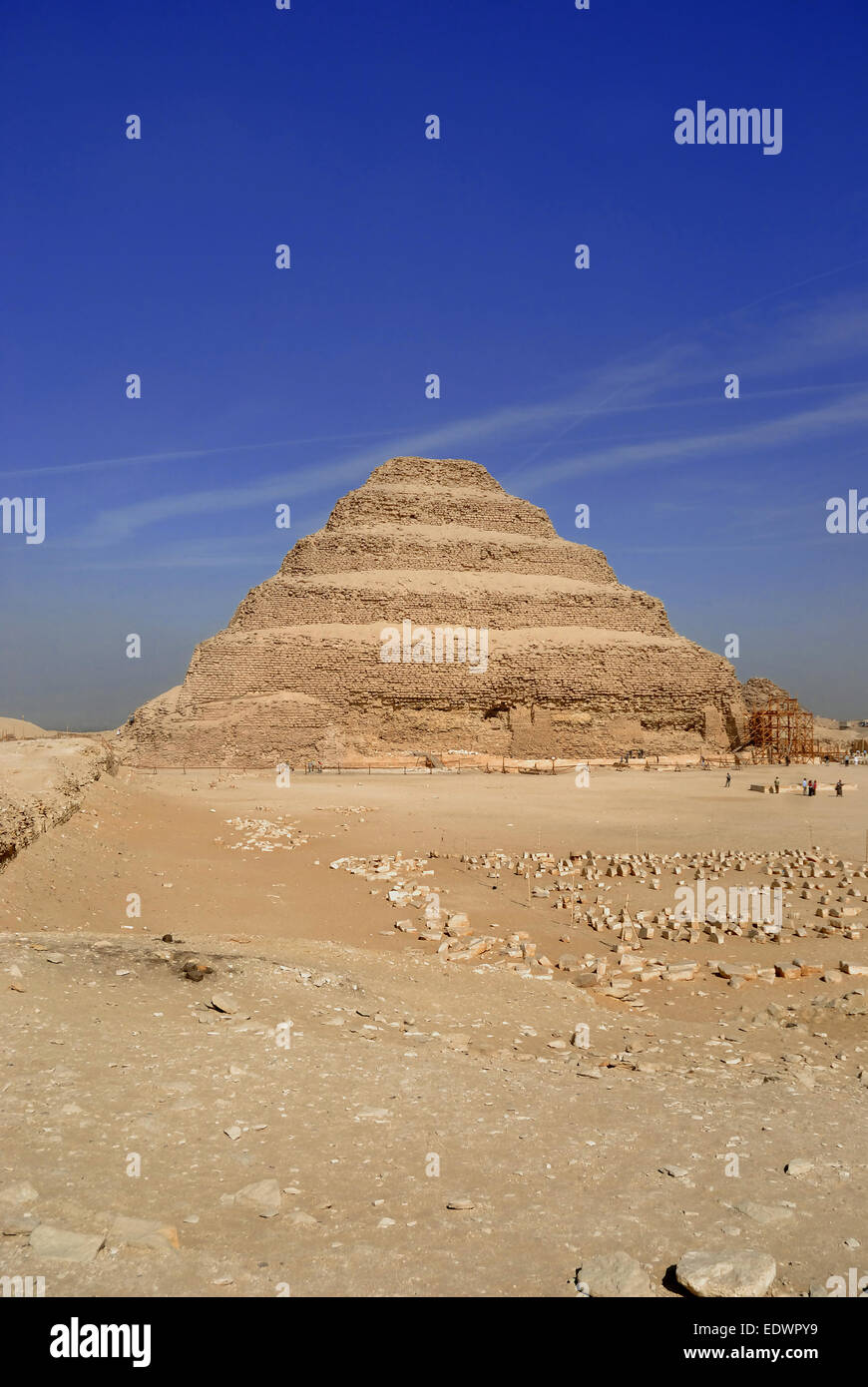 The step pyramid of king zoser at saqqara hi-res stock photography and ...