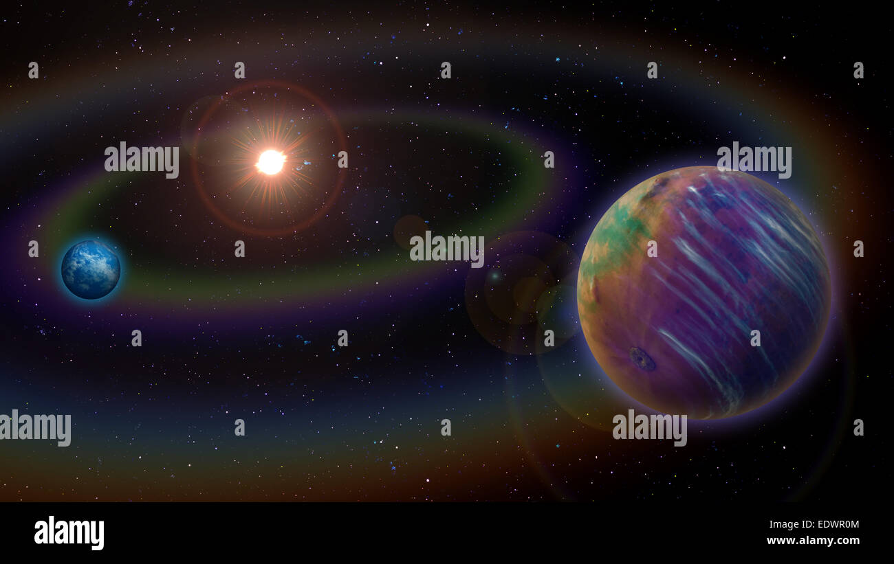 Alien solar system hi-res stock photography and images - Alamy