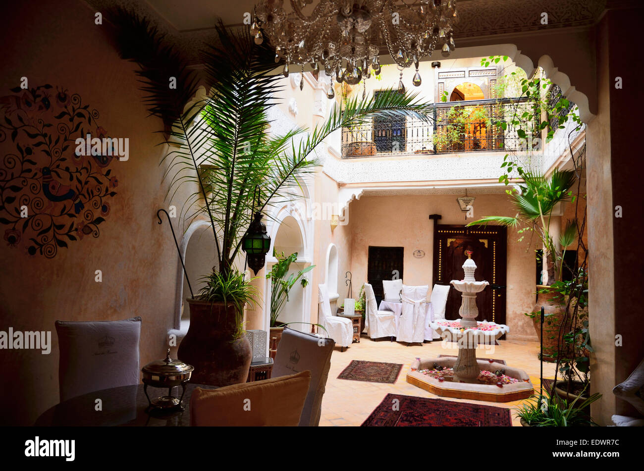 riad, traditional house. Marrakech Stock Photo - Alamy