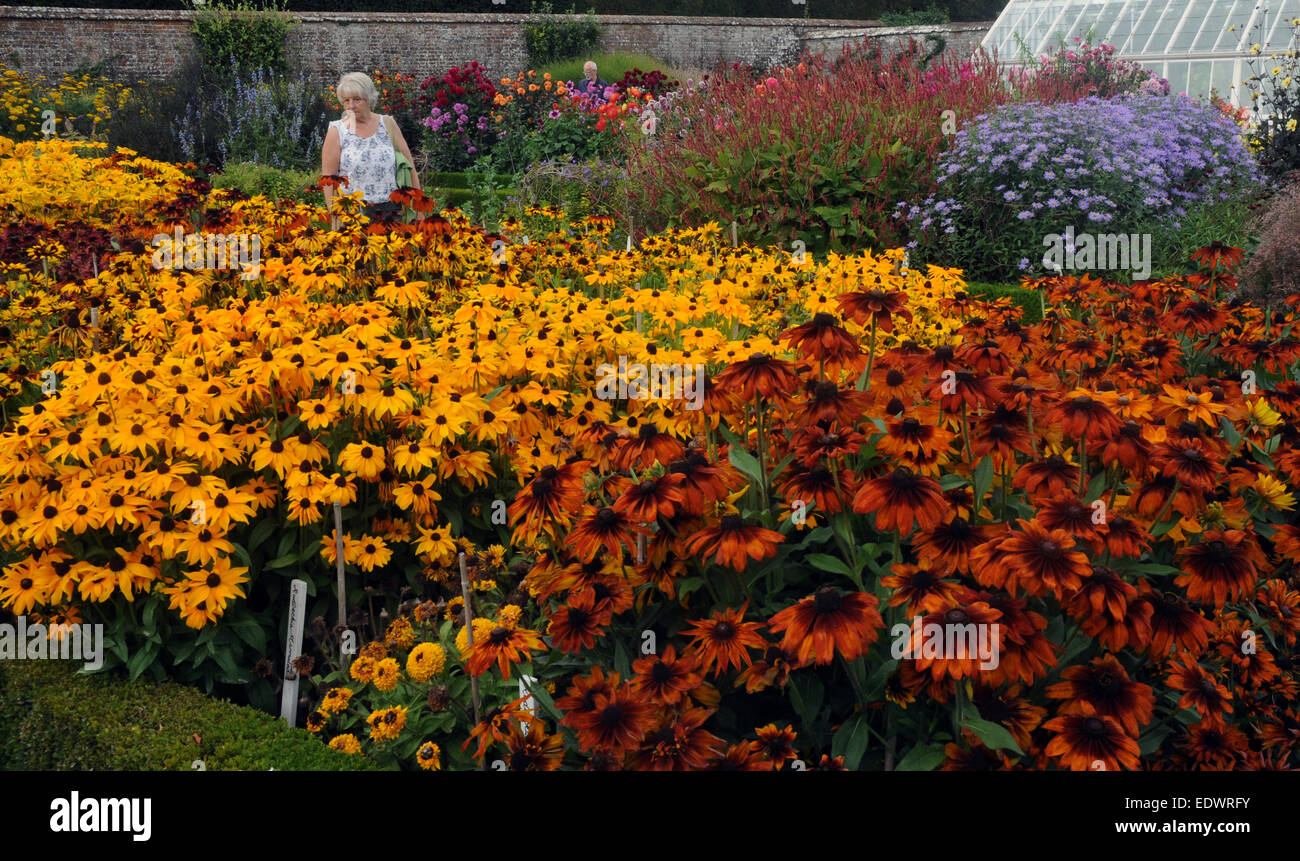 The gardens at West Dean College, West Sussex Stock Photo - Alamy