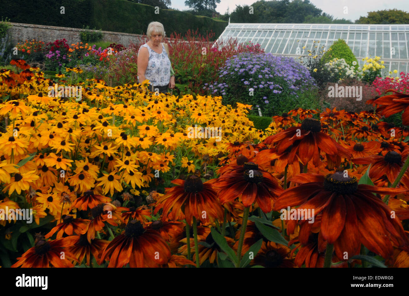The gardens at West Dean College, West Sussex Stock Photo - Alamy