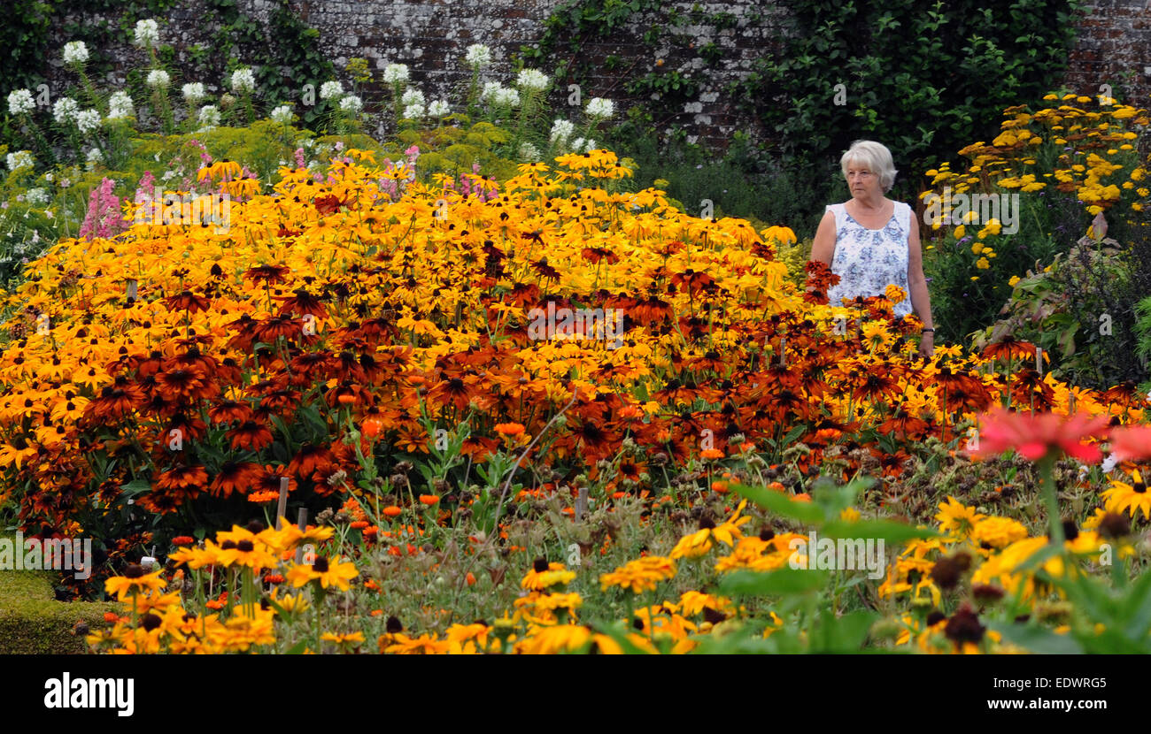 The gardens at West Dean College, West Sussex Stock Photo - Alamy