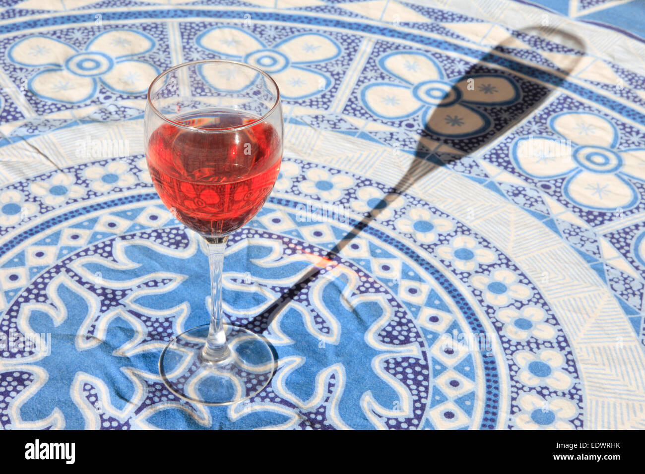 Glass red wine casting shadow hi-res stock photography and images - Alamy