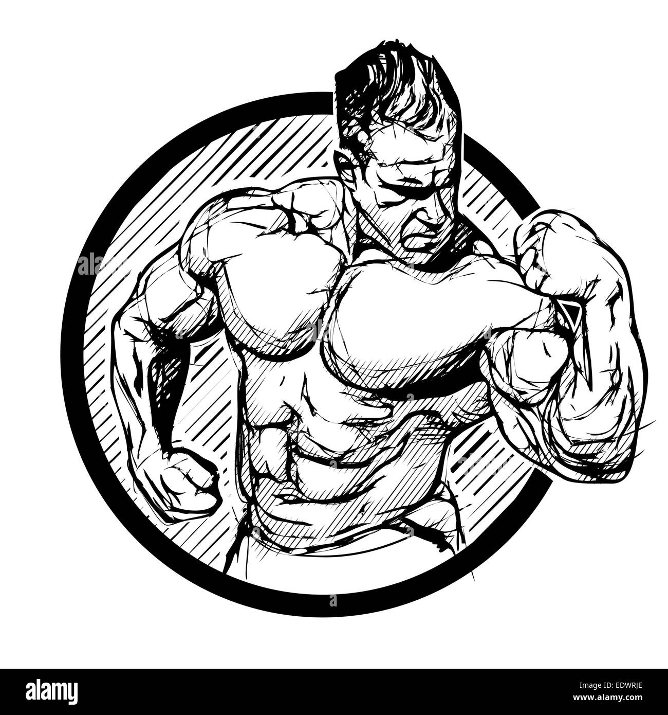 Bodybuilder Logo High Resolution Stock Photography and Images - Alamy