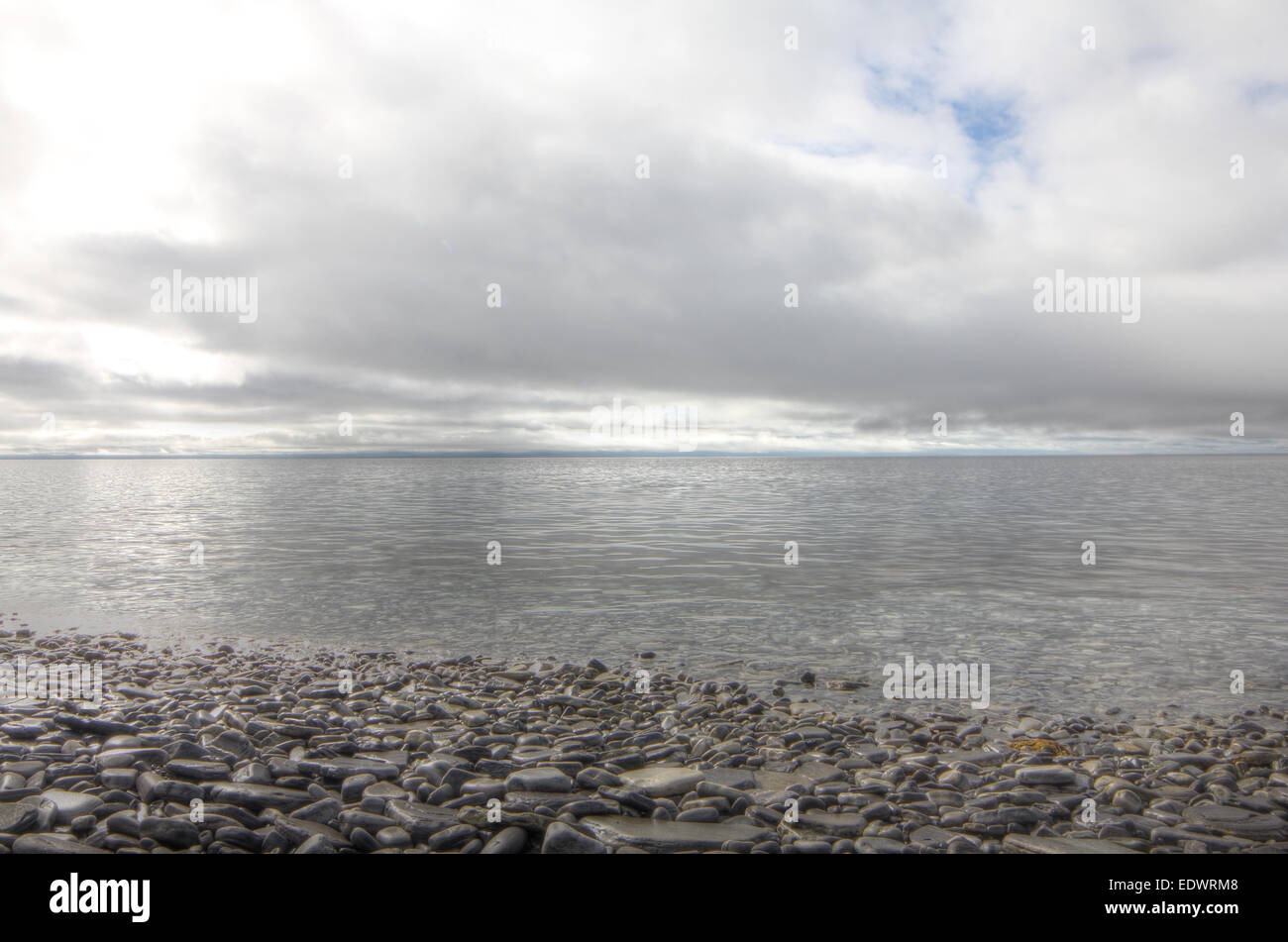 Arctic stone beach in northern Norway at summer Stock Photo - Alamy