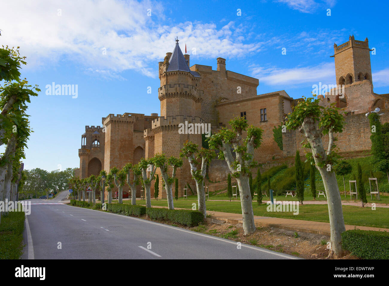 Olite, Palace of the Kings of Navarre, Castle, Navarre Stock Photo - Alamy