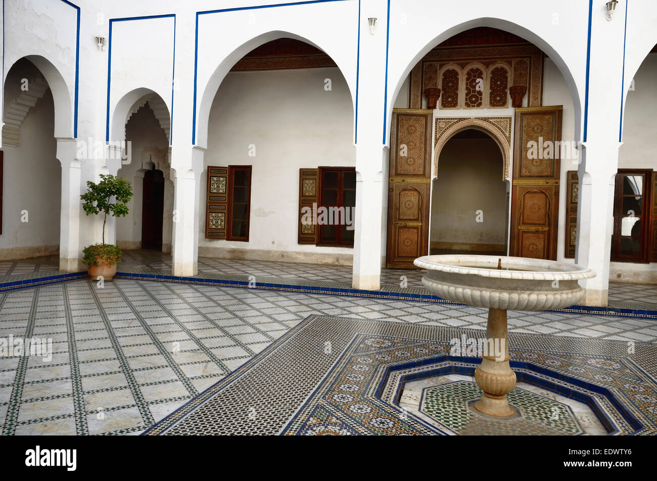 Bahia Palace in Marrakech Stock Photo - Alamy