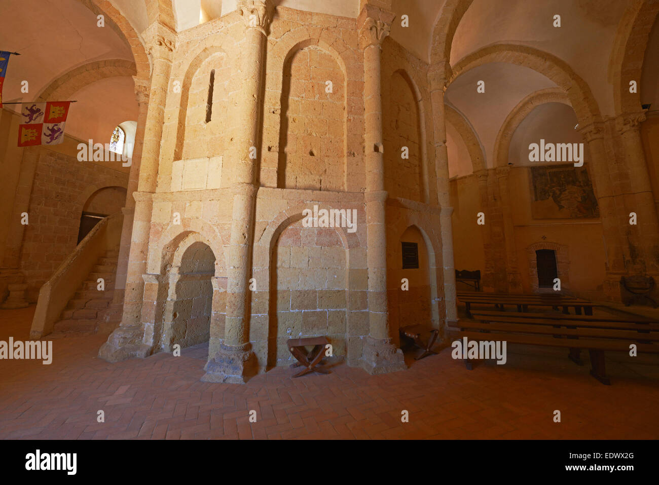 Templar church of the Vera Cruz, Zamarramala, Segovia Stock Photo - Alamy