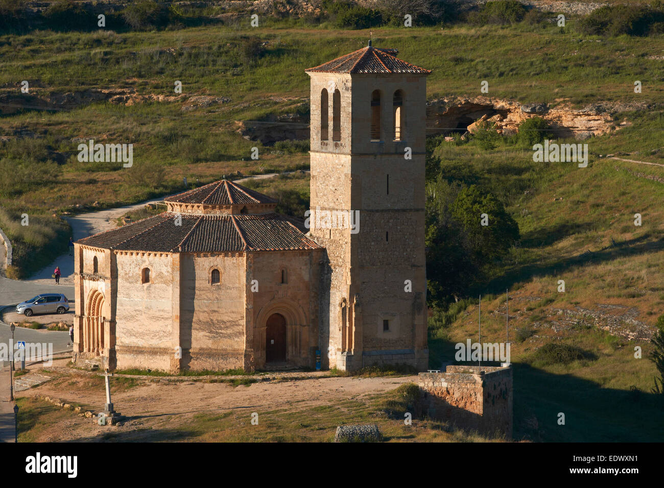 Templar church of the Vera Cruz, Zamarramala, Segovia Stock Photo - Alamy