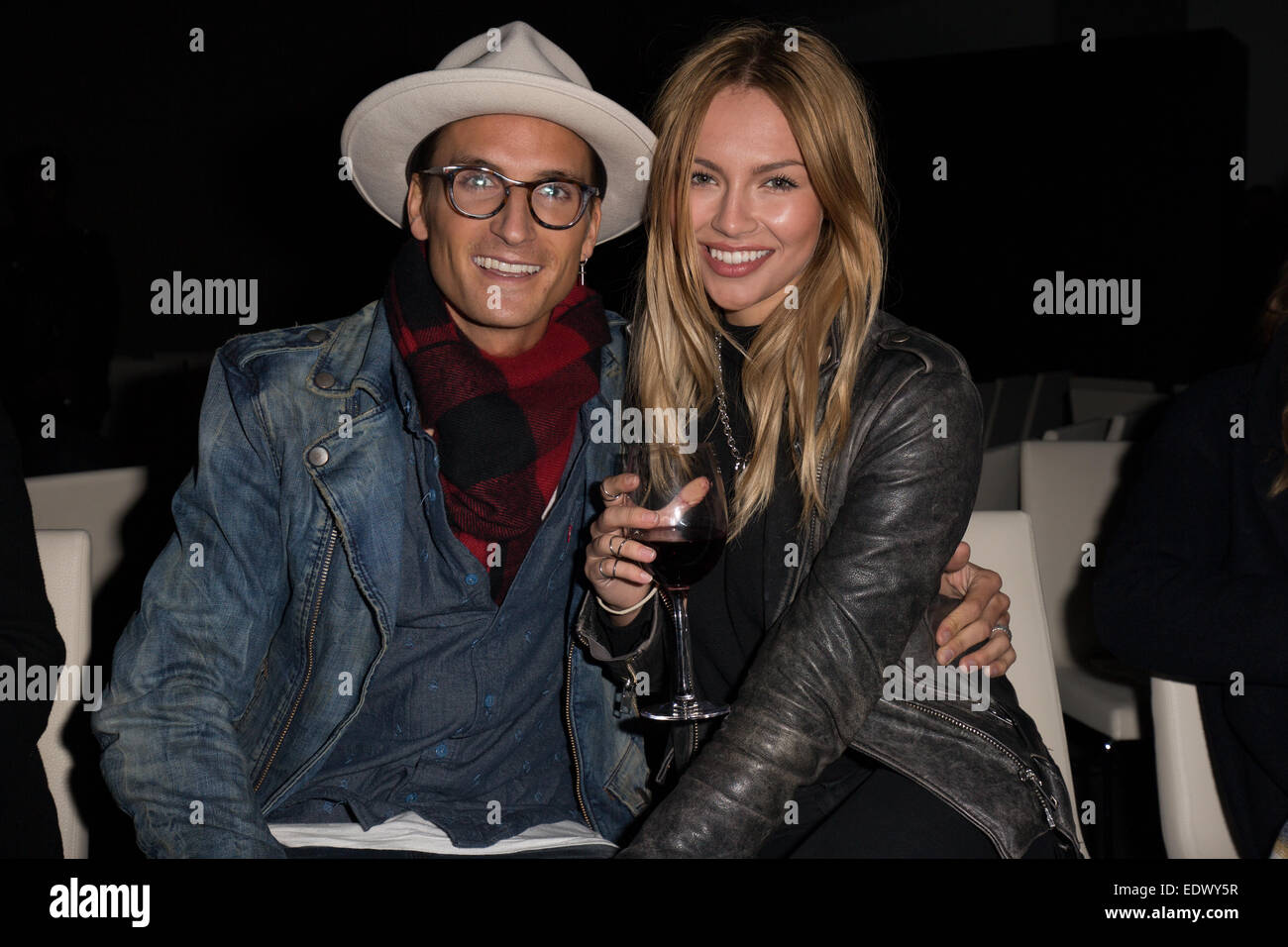 London, UK. 10th January, 2015. Oliver Proudlock and Girlfriend Emma ...