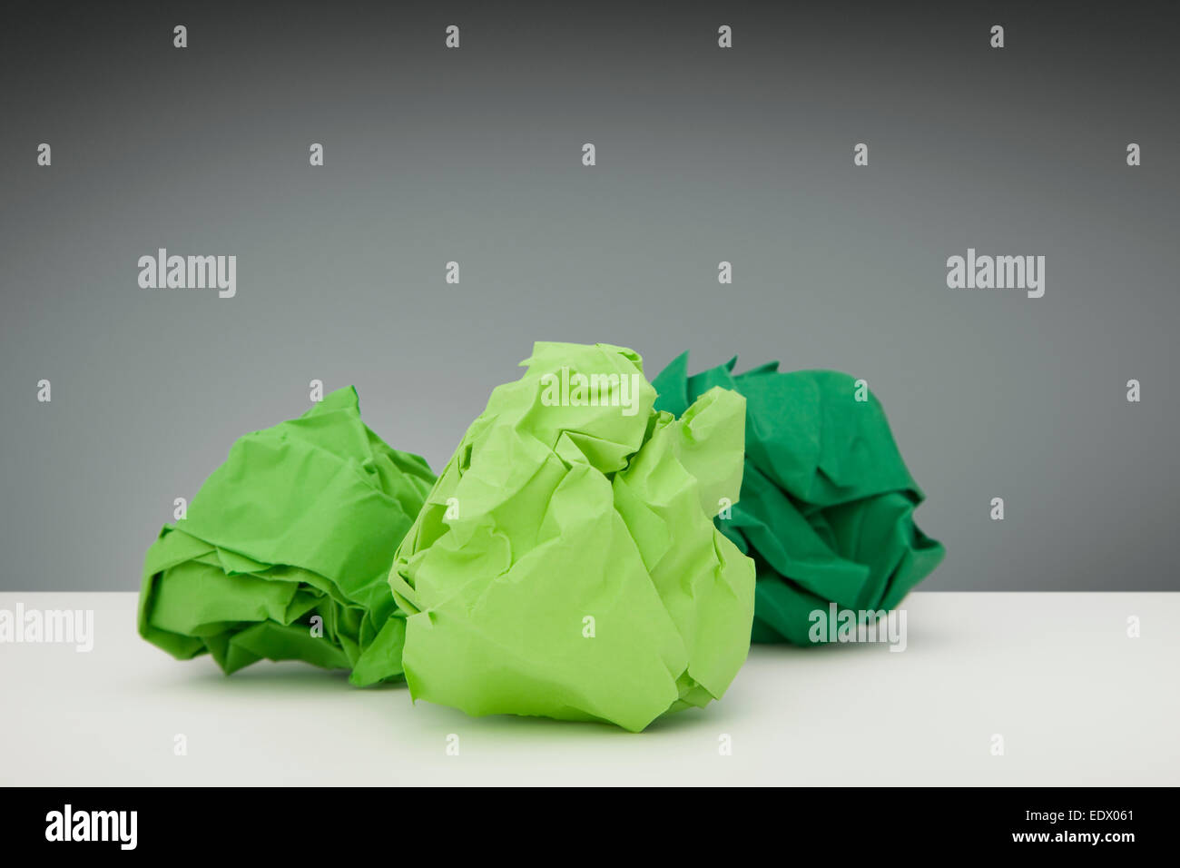 crunched paper balls concept Stock Photo - Alamy