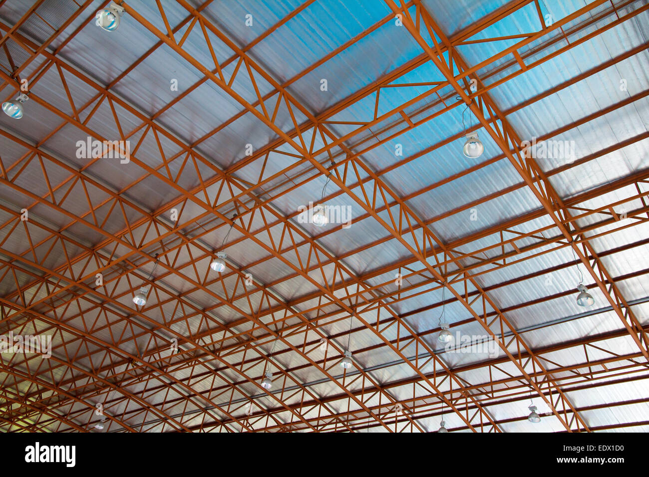 steel structure ceiling Stock Photo - Alamy