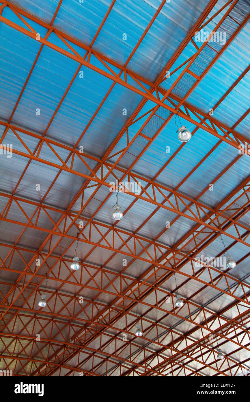 steel structure ceiling Stock Photo - Alamy