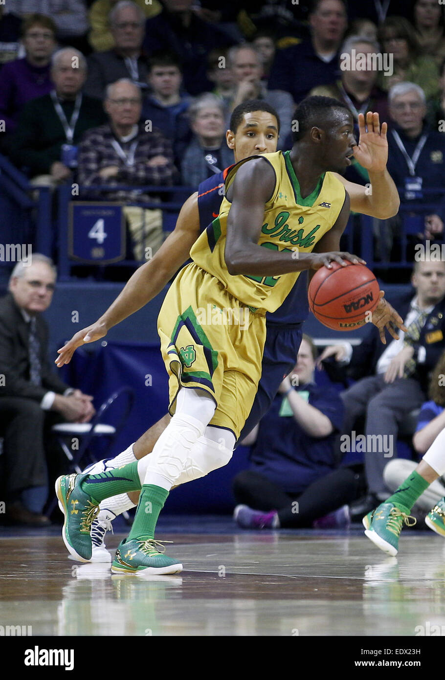 South Bend, Indiana, USA. 10th Jan, 2015. Notre Dame guard Jerian Grant ...