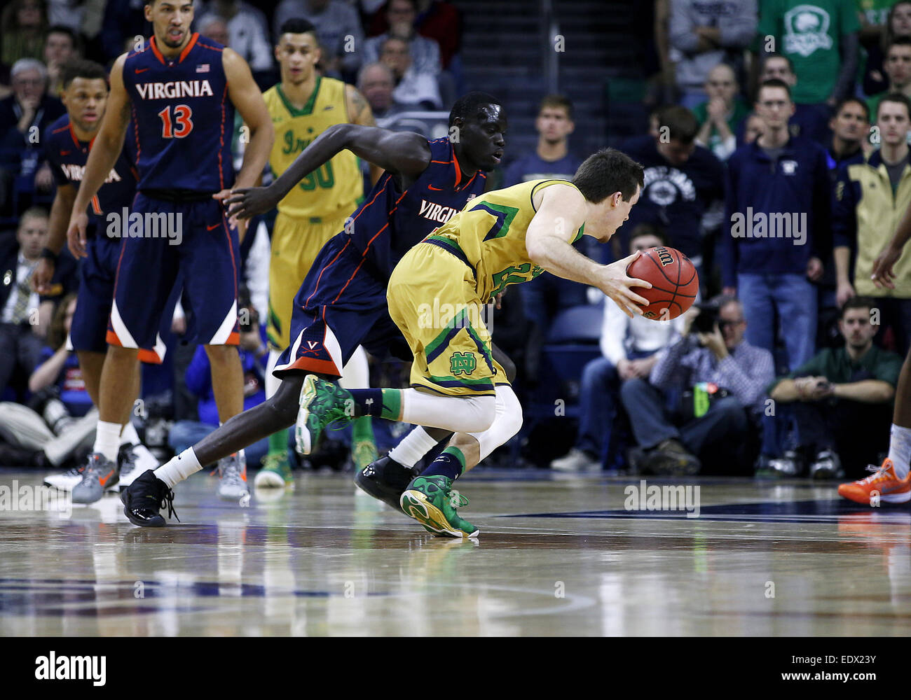 South Bend, Indiana, USA. 10th Jan, 2015. Notre Dame guard/forward Pat ...