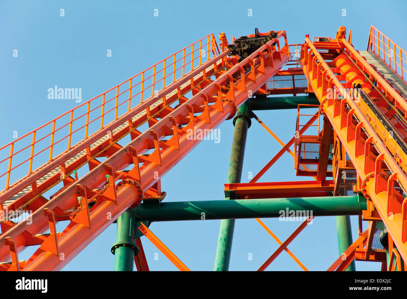 Roller Coaster Track Stock Photo - Alamy