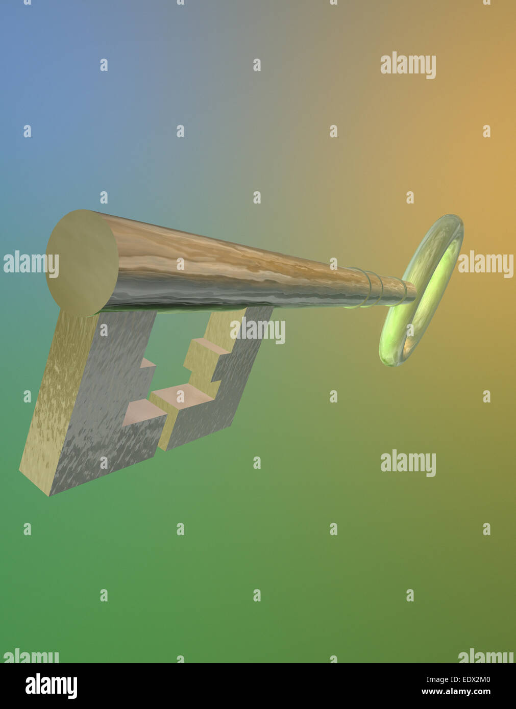 Skeleton key concept Stock Photo - Alamy