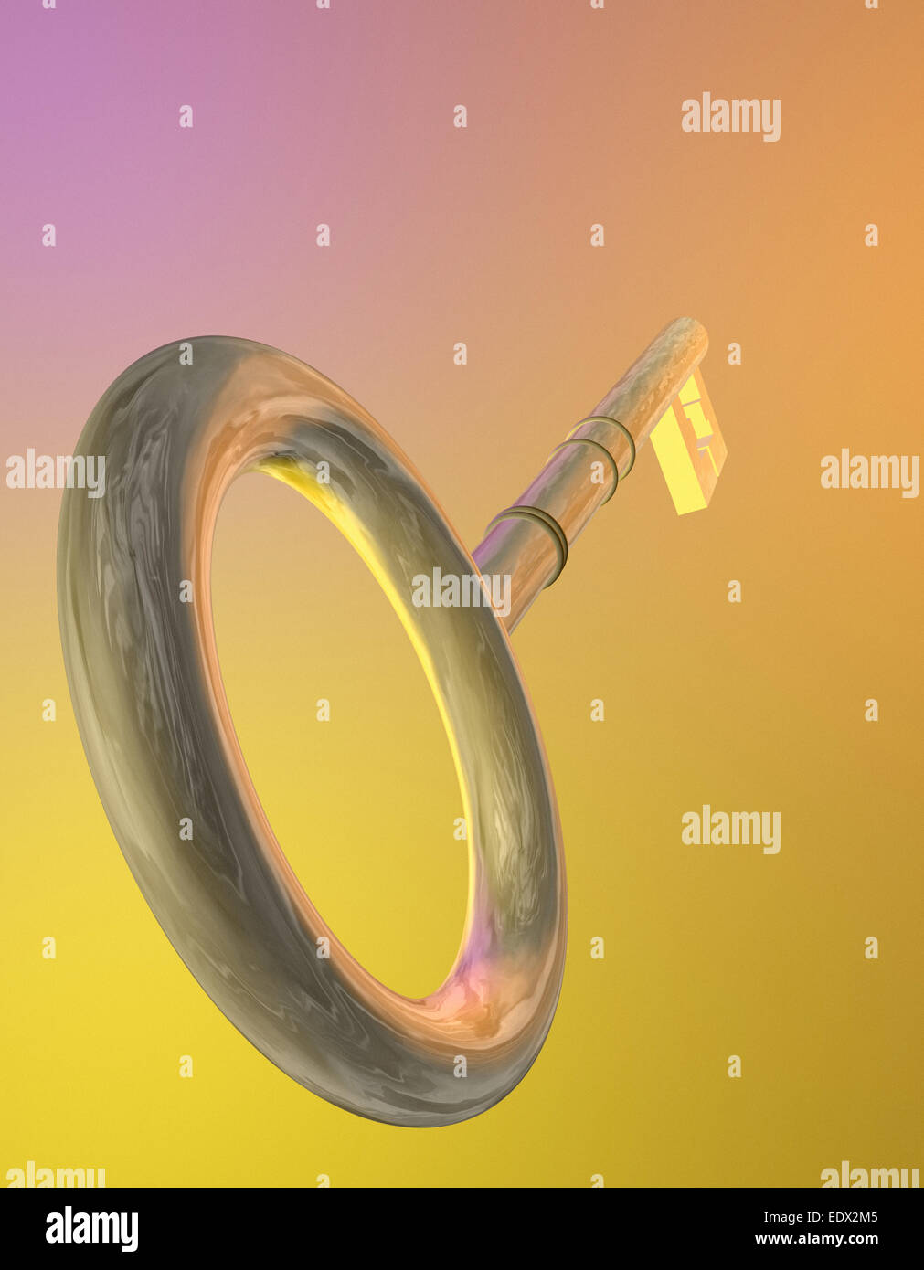 Skeleton key concept Stock Photo - Alamy