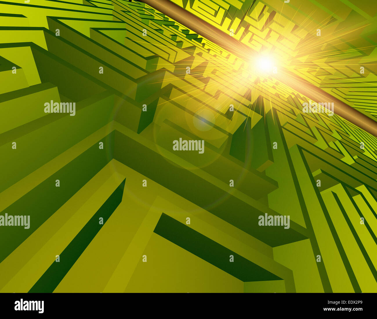 Landscape maze concept Stock Photo - Alamy