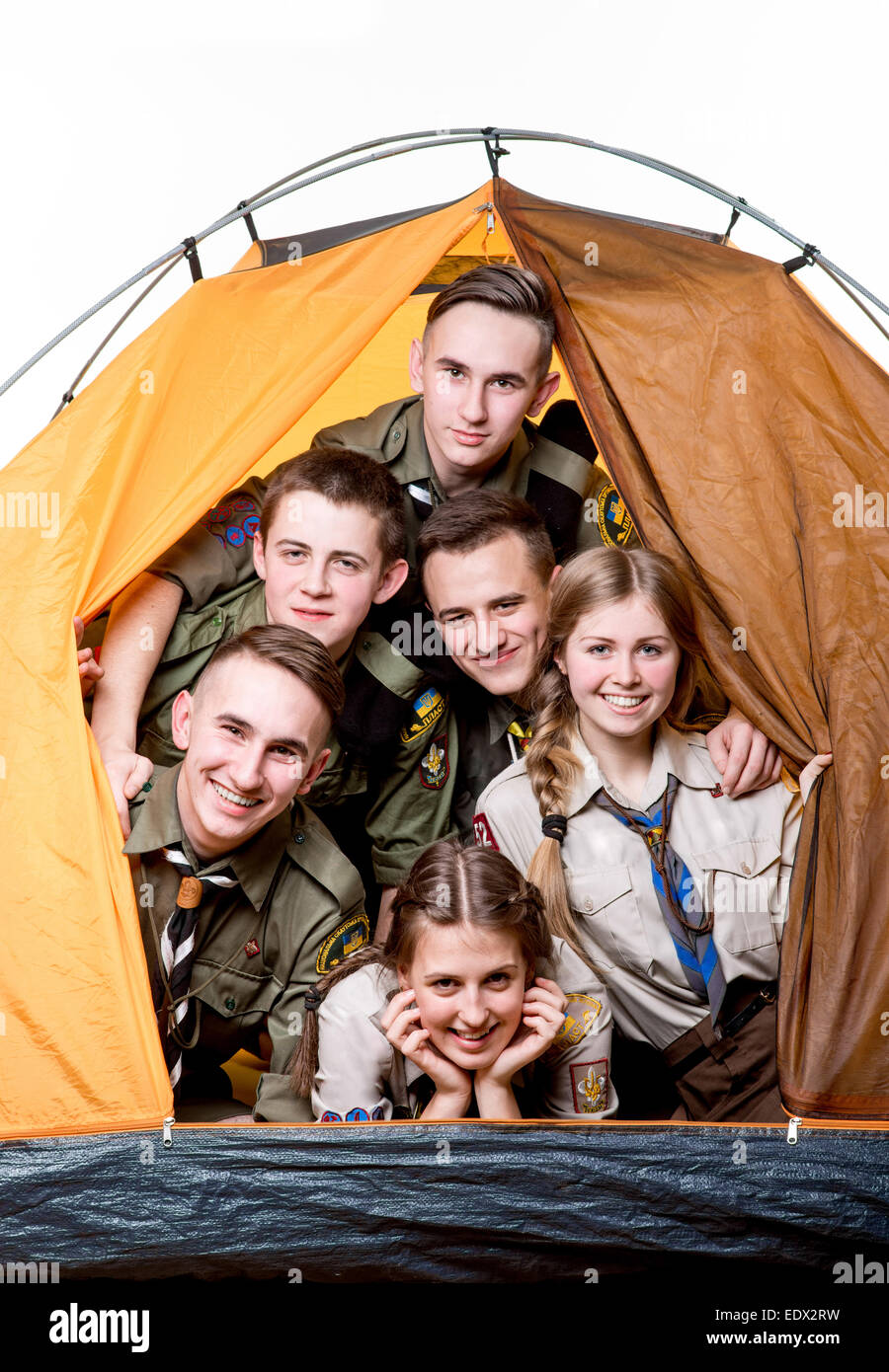Scout scouting tent hi-res stock photography and images - Alamy