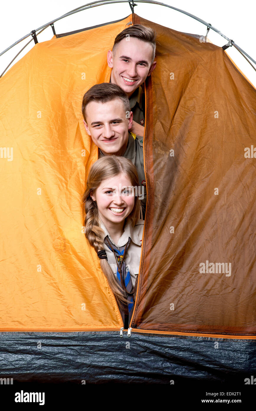 Scout scouting tent hi-res stock photography and images - Alamy