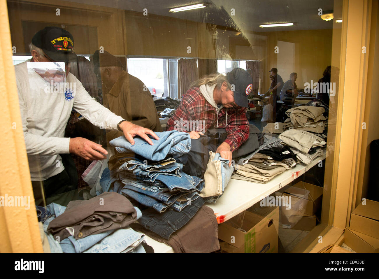 Tucson, Arizona, USA. Jan. 10, 2015. Homeless U.S. military veterans ...