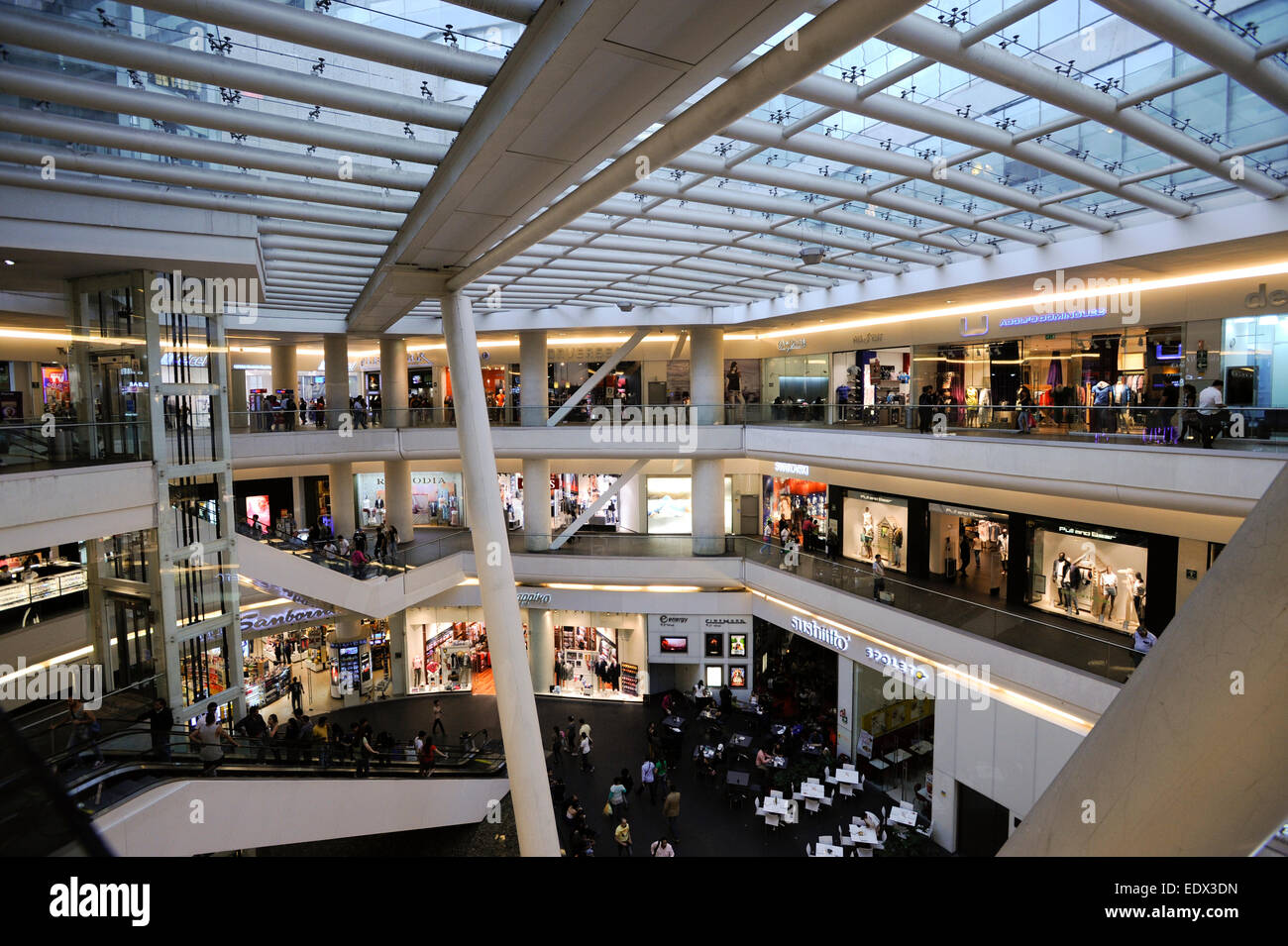 Reforma 222 shopping mall food court in Mexico City, Mexico Stock Photo ...