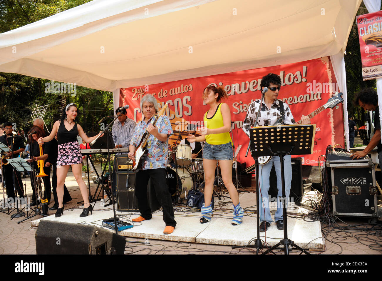 "Grupo Mercy". A Mexico City based Latino retro rock band Stock Photo ...