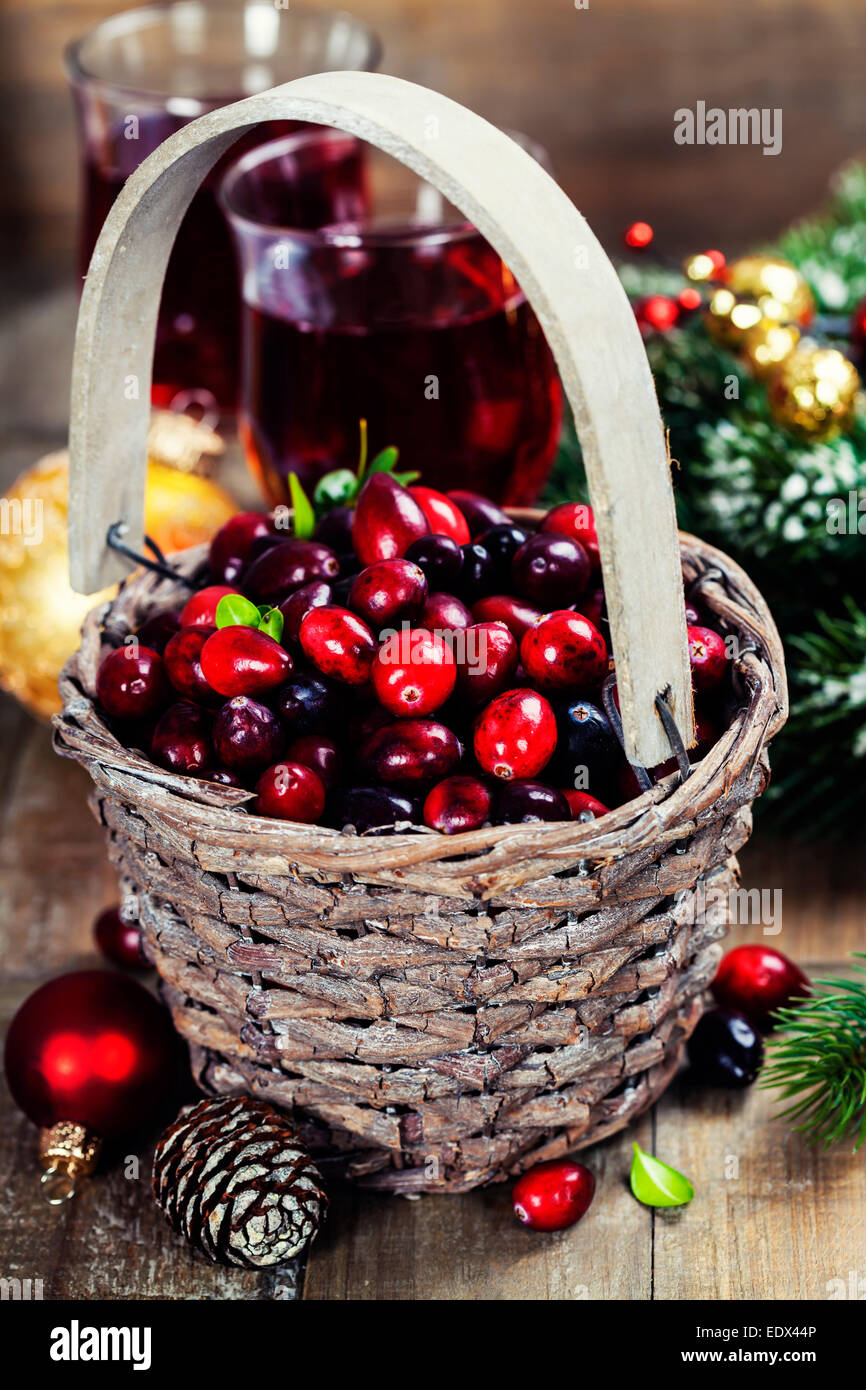 Berries in basket hi-res stock photography and images - Alamy