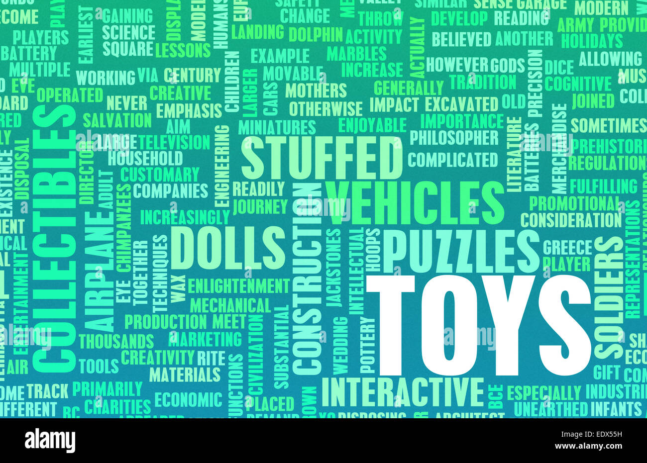 Toys Collection as a Concept Abstract Art Stock Photo - Alamy