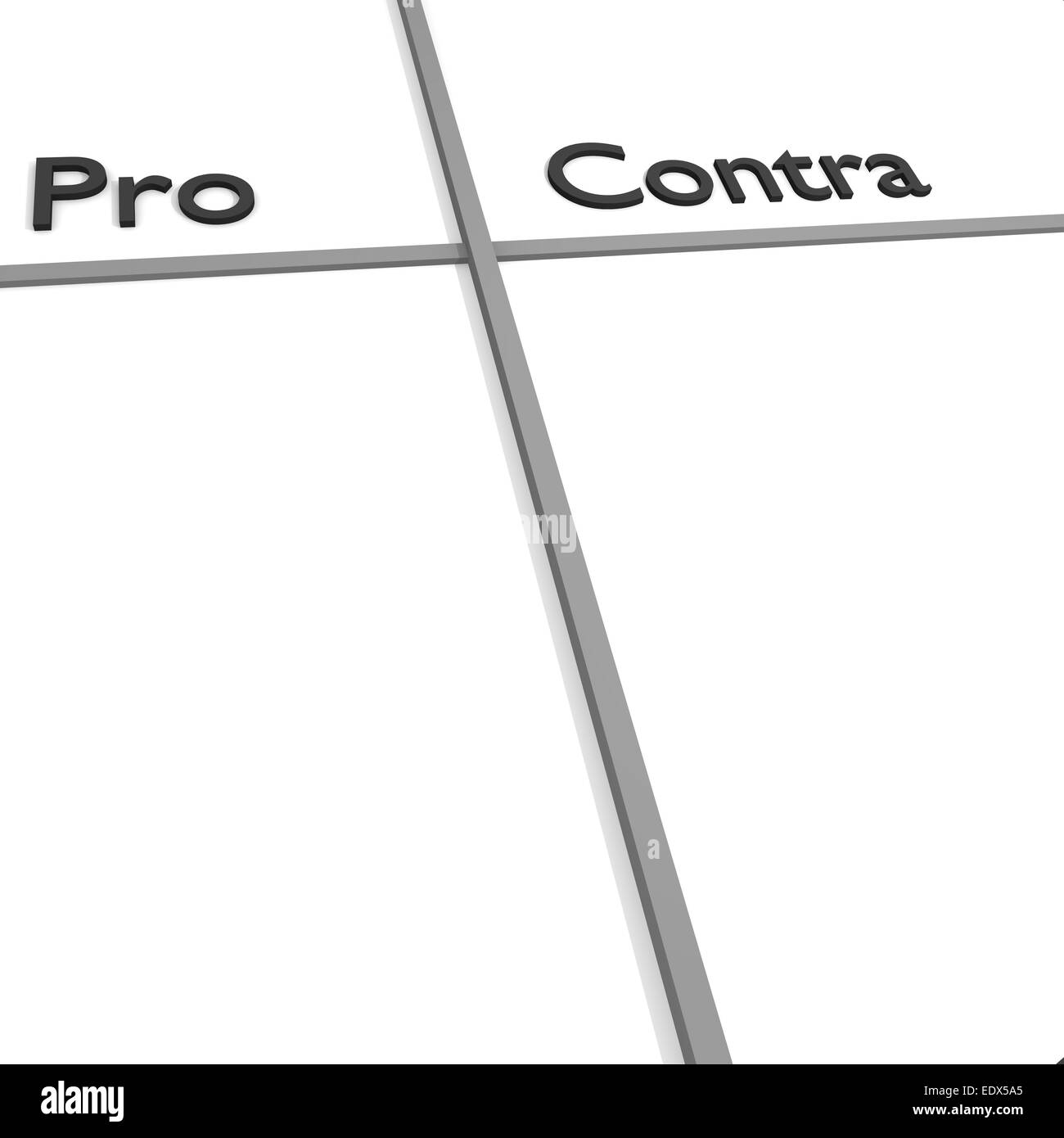 Pro and cons hi-res stock photography and images - Alamy