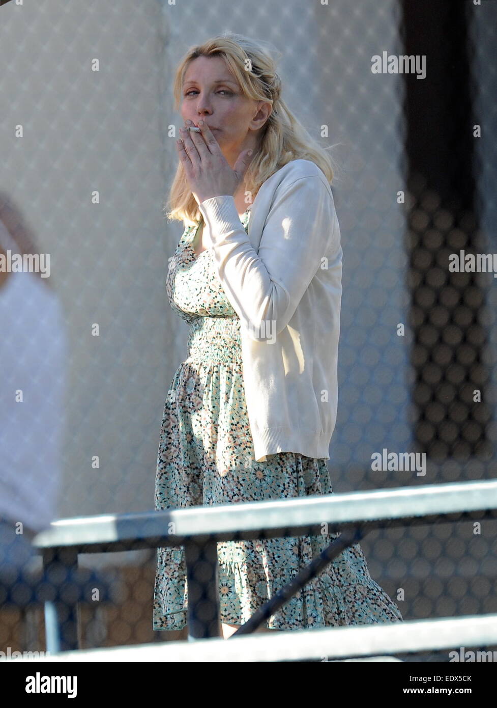 Courtney Love seen on the set of 'Sons of Anarchy', filming in Los ...