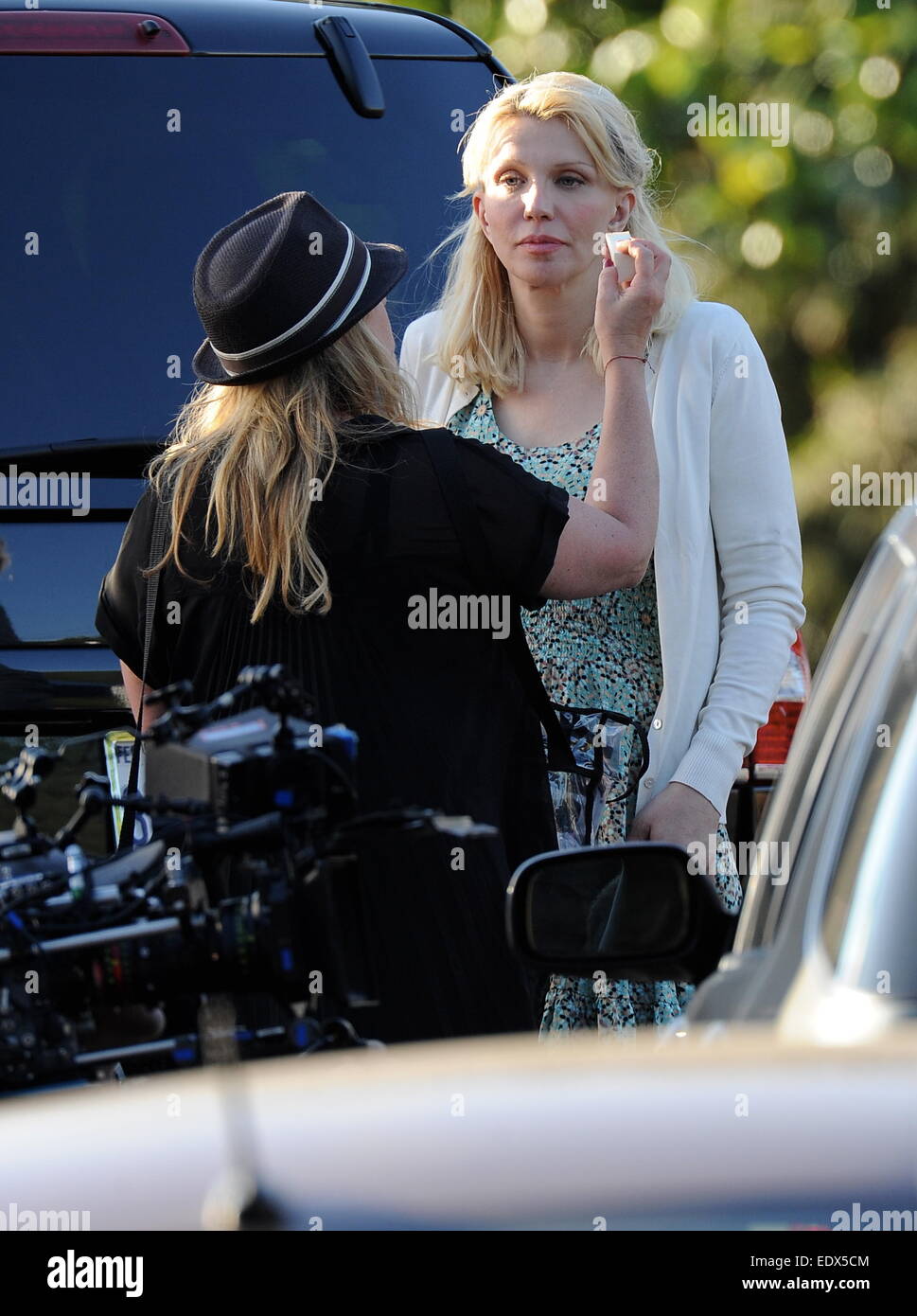 Courtney Love seen on the set of 'Sons of Anarchy', filming in Los ...